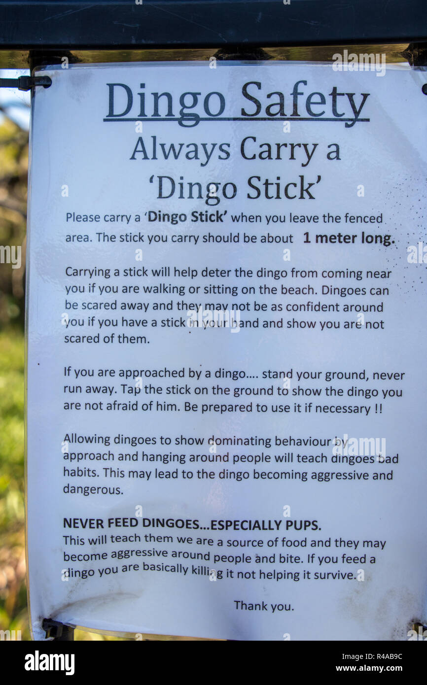 Dingo warning sign hi-res stock photography and images - Alamy