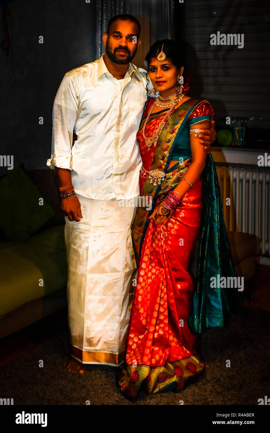 Tamil Hindu Wedding South Indian Tamil Hindu Wedding Ceremony Stock