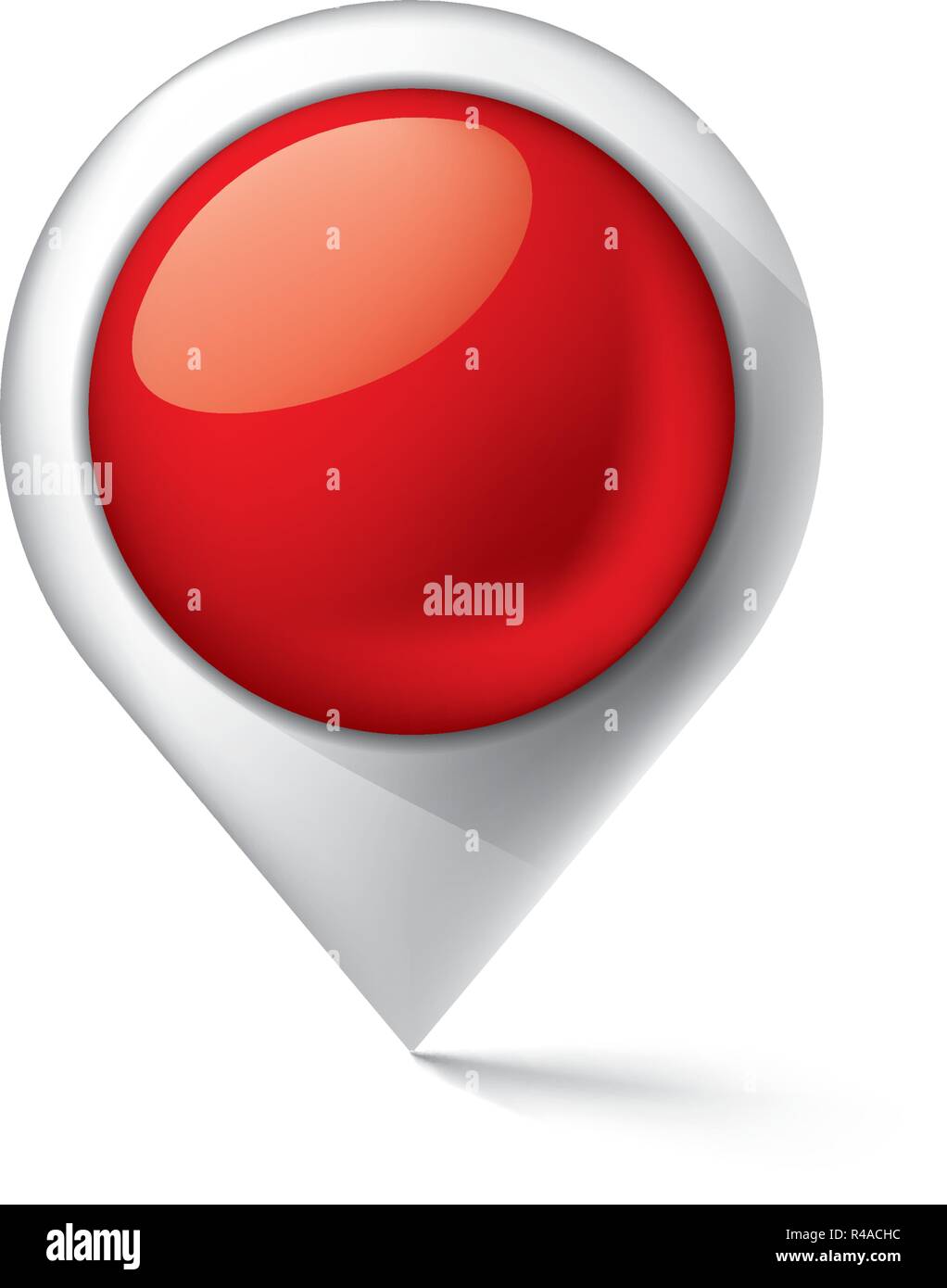 Red sticker on white background. Vector illustration Stock Vector Image ...