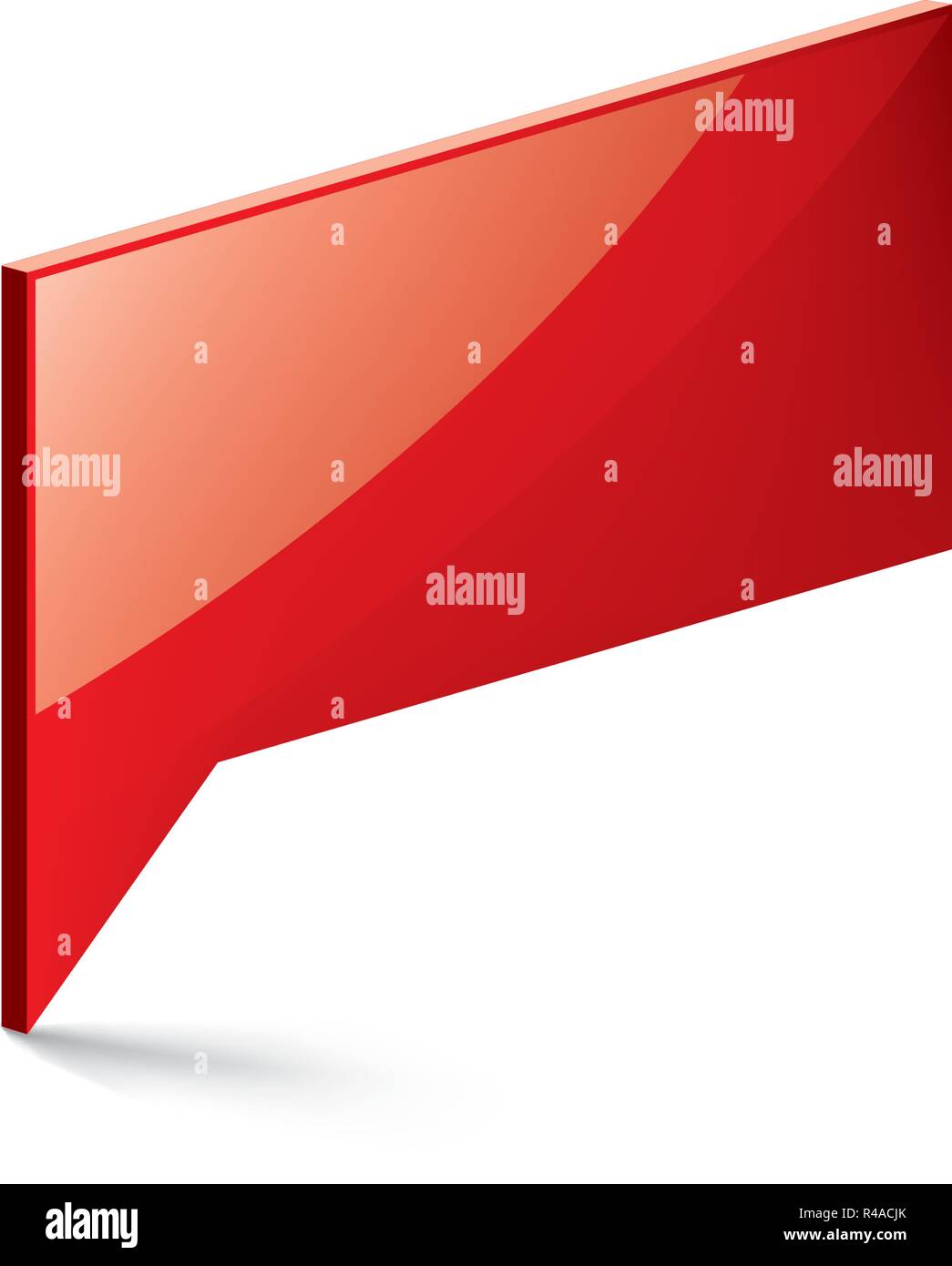 Red sticker on white background. Vector illustration Stock Vector Image ...