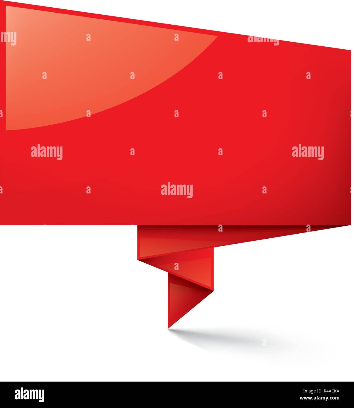 Red sticker on white background. Vector illustration Stock Vector Image ...