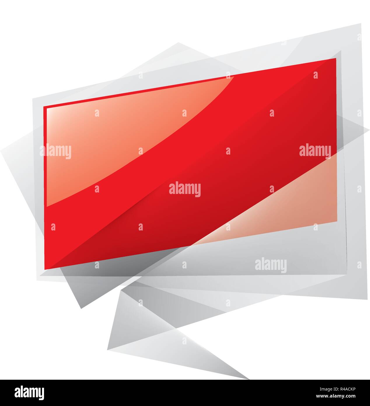 Red sticker on white background. Vector illustration Stock Vector Image ...