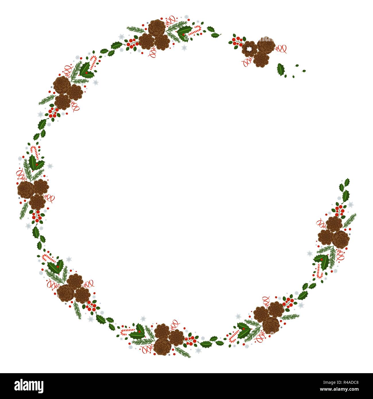 Christmas holly border clipart hi-res stock photography and images - Alamy