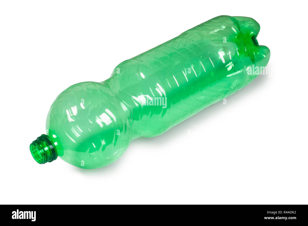 Studio shot of a single plastic water bottle isolated on a white ...