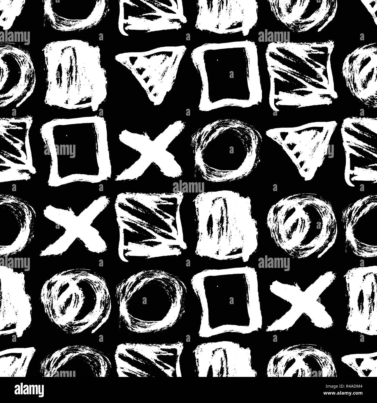 Seamless grunge cross ink Black and White Stock Photos & Images - Alamy