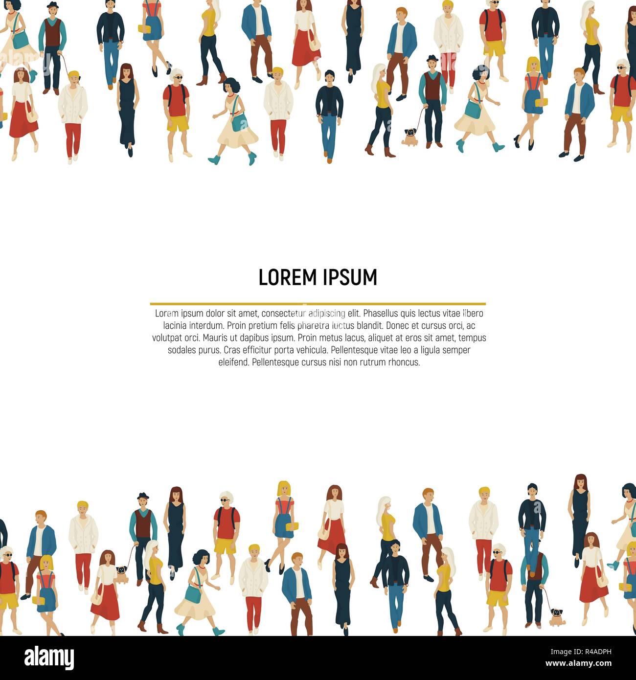 Large public audience Stock Vector Images - Alamy