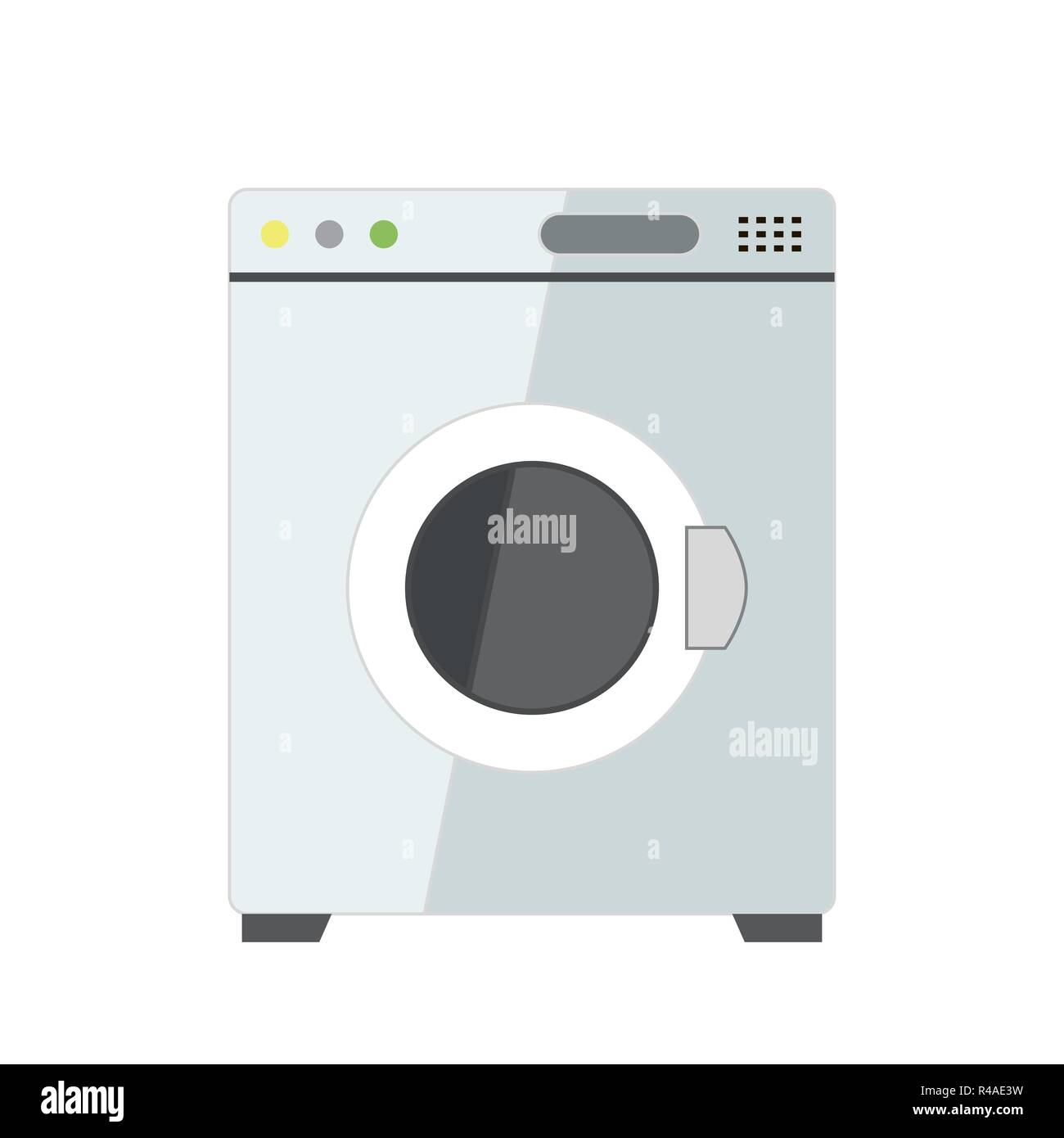 Washer in flat style illustration isolated on white Stock Vector Image ...
