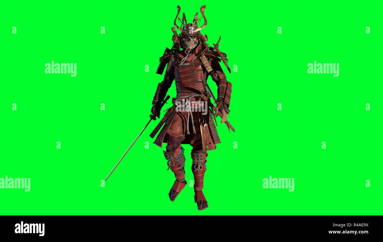 The Samurai Warrior 3d model render Stock Photo - Alamy