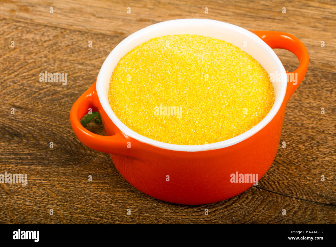 Raw polenta ready for cooking Stock Photo - Alamy