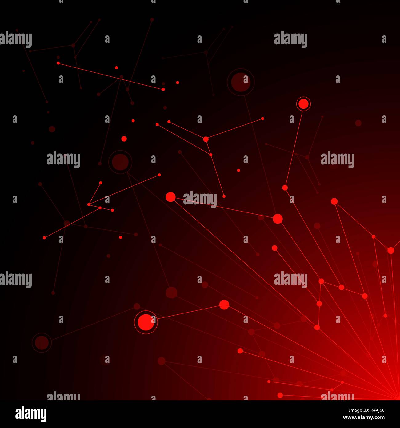 Object connected space modern Stock Vector Images - Alamy