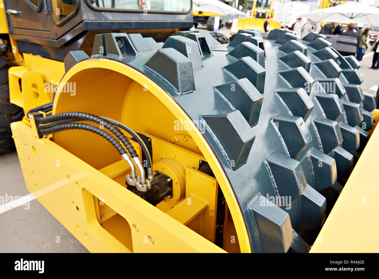 Compacting roller hi-res stock photography and images - Alamy