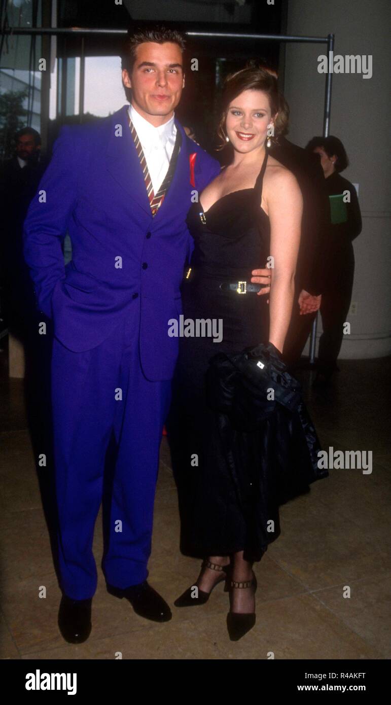 BEVERLY HILLS, CA - FEBRUARY 26: Actor Antonio Sabato Jr. and actress ...