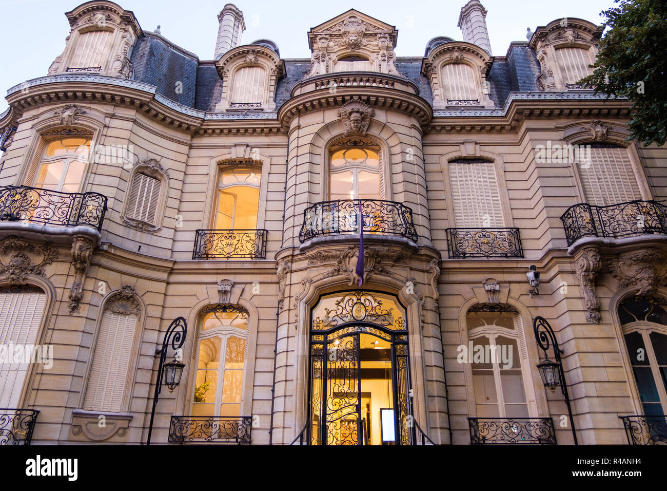 Wonderful building, built in the French style. Wide shot from the ...