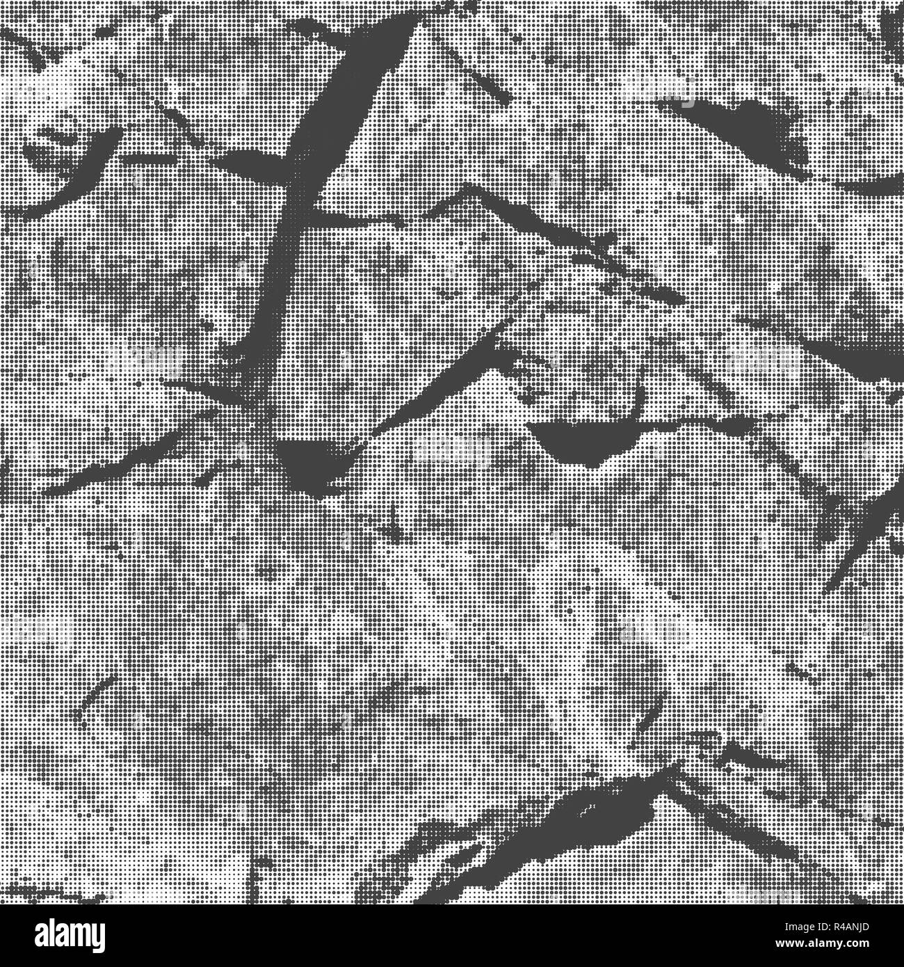 vector modern rocks stones black white monochrome halftone abstract ...