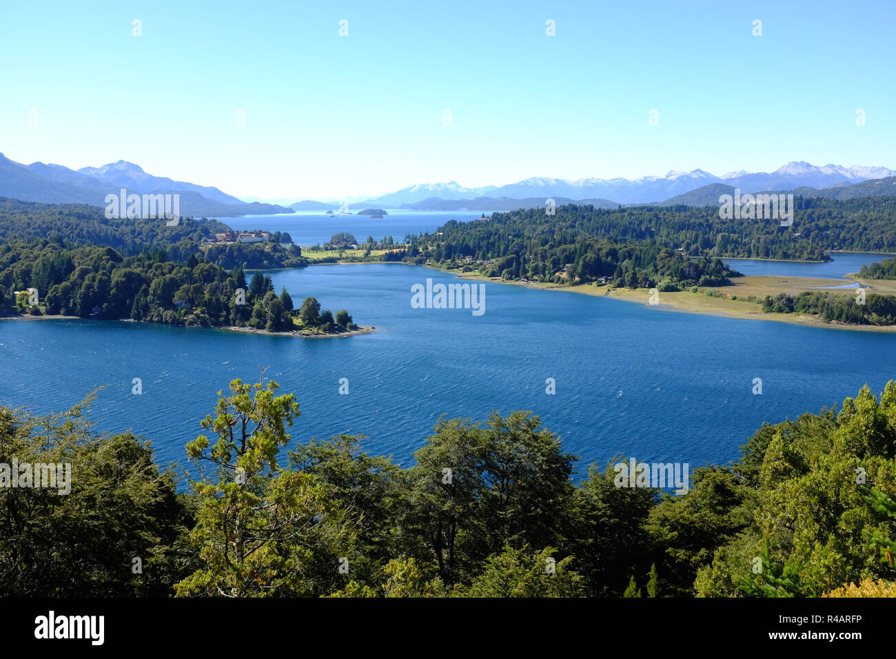Overview of Nahuel Huapi national park and Lake - Argentina Stock Photo ...