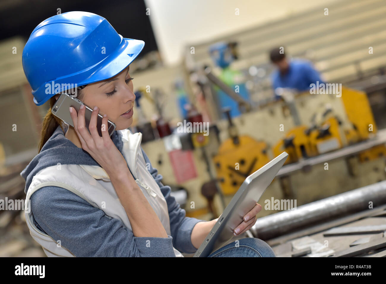 Telephone factory manufacture hi-res stock photography and images - Alamy