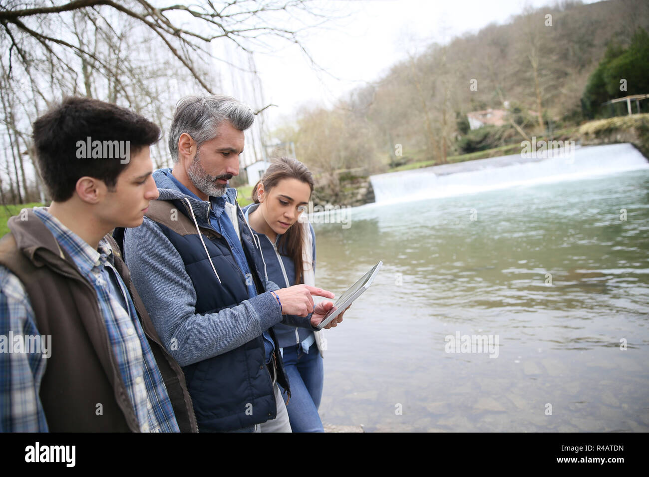 Biology students river hi-res stock photography and images - Alamy