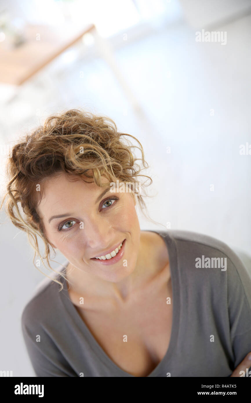 Portrait of attractive 35-year-old woman Stock Photo - Alamy