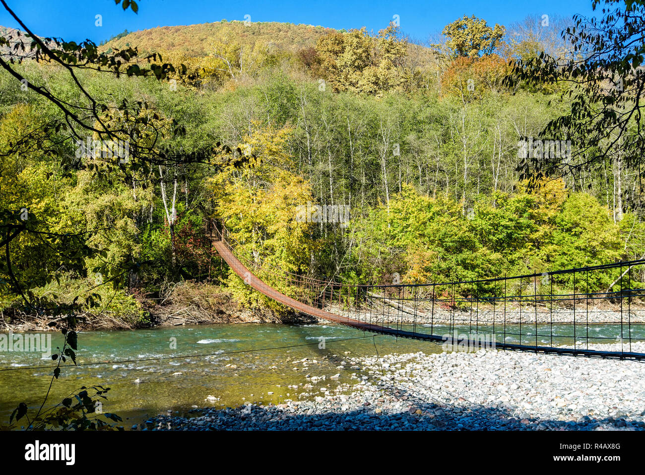 Walk bridge over river india hi-res stock photography and images - Alamy