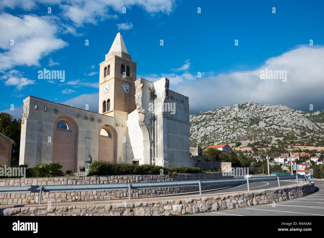Ruins of church, Karlobag, Dalmatia, Croatia, Sv. Karlo Boromejski ...