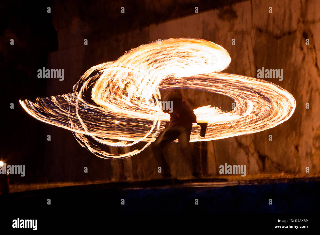 fire show, pyrotechnics, fire effects, fire poi, light effects ...