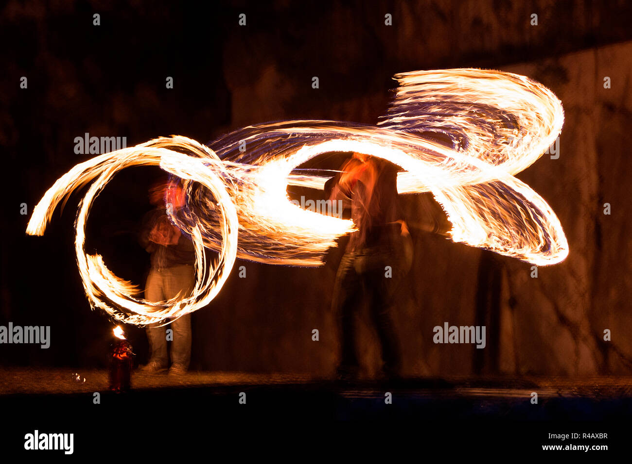 fire show, pyrotechnics, fire effects, fire poi, light effects ...