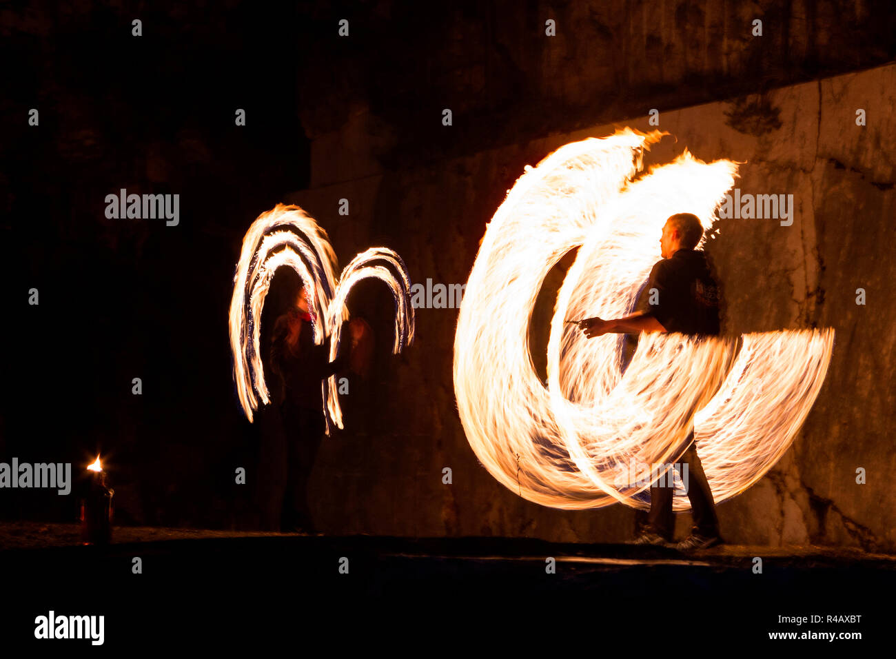 fire show, pyrotechnics, fire effects, fire poi, light effects ...
