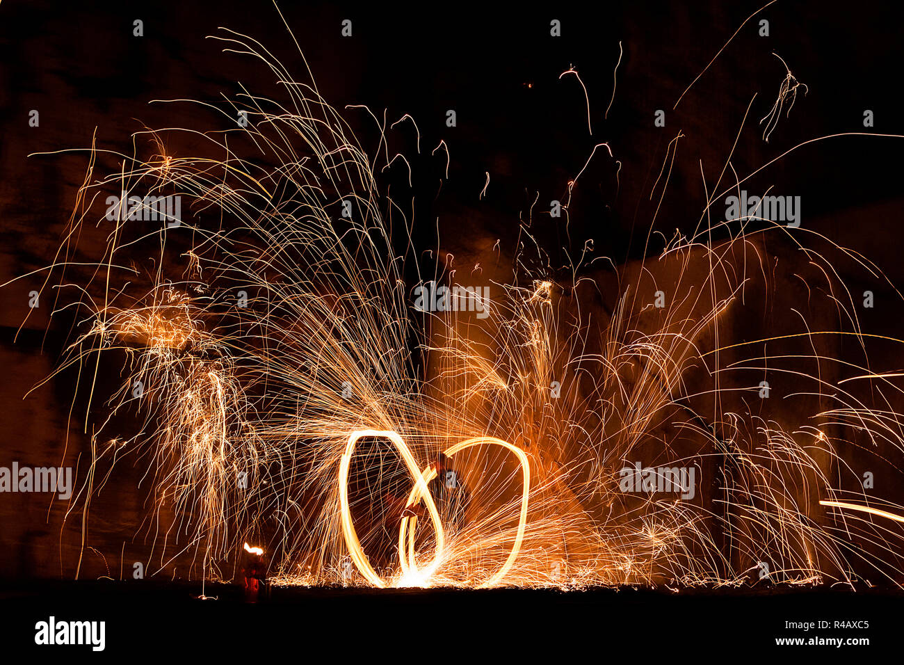 fire show, pyrotechnics, fire effects, fire poi, light effects ...