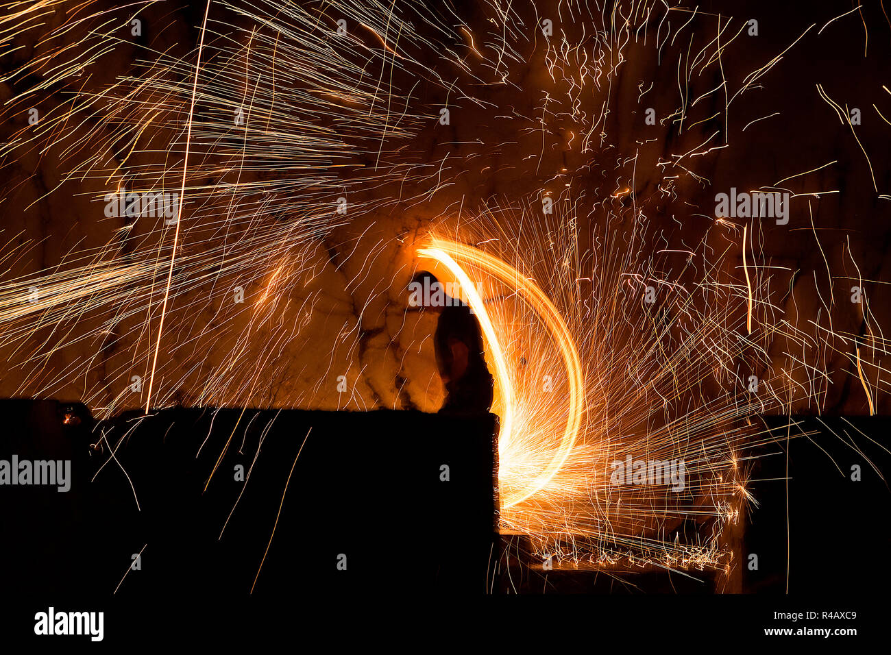 fire show, pyrotechnics, fire effects, fire poi, light effects ...