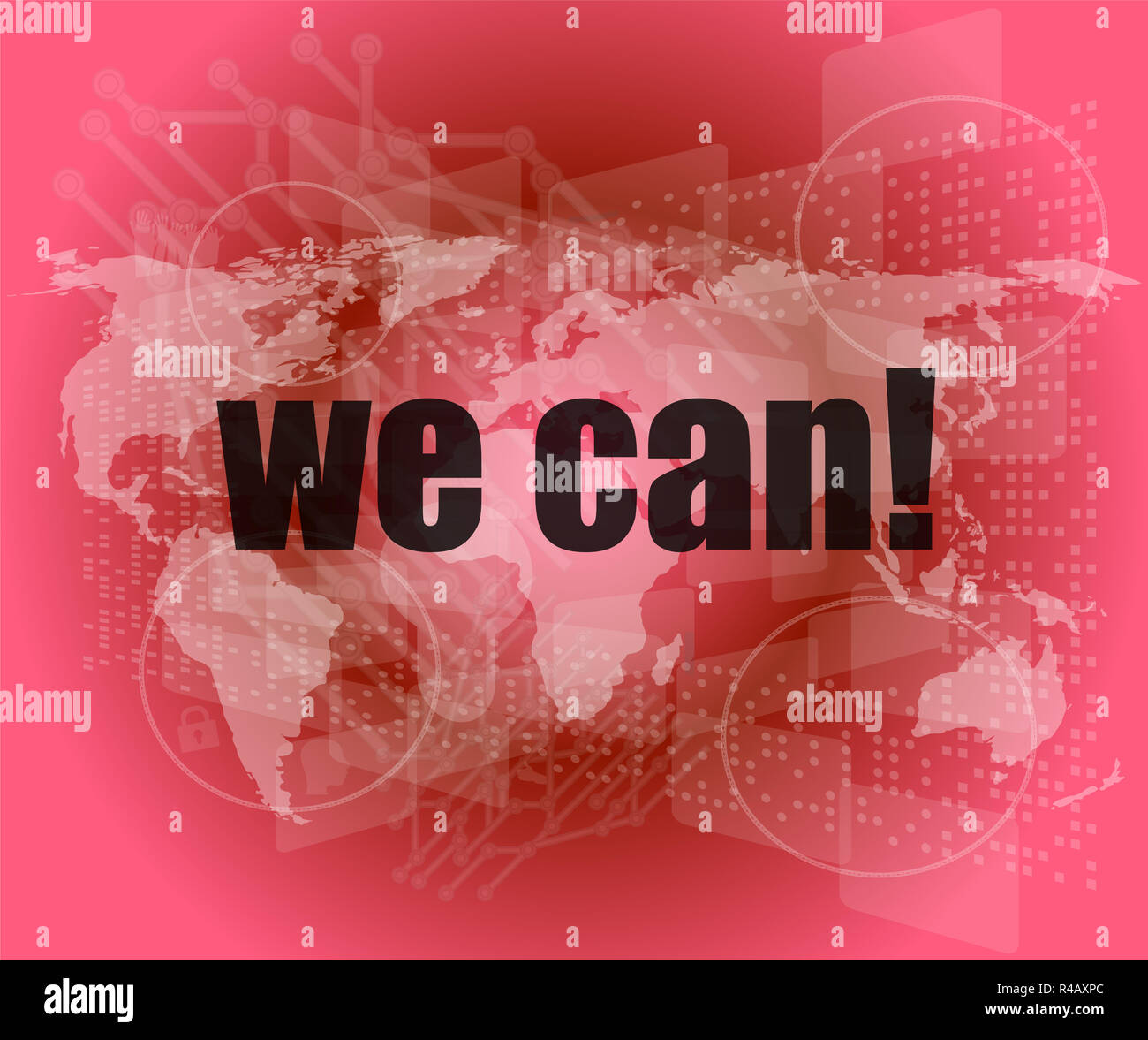 we can text on digital touch screen interface Stock Photo - Alamy