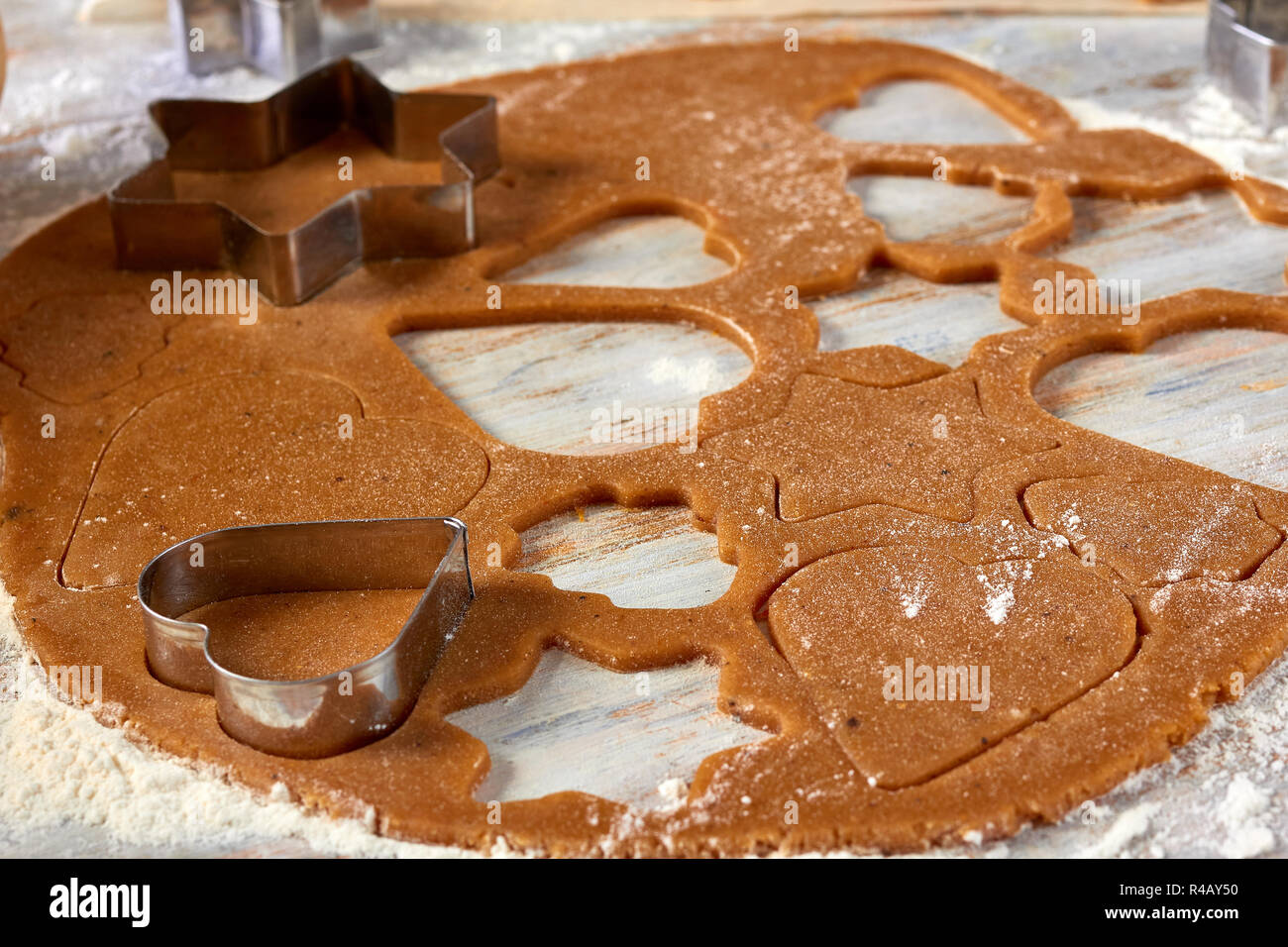 Gingerbread dough ingredients dough on hi-res stock photography and ...