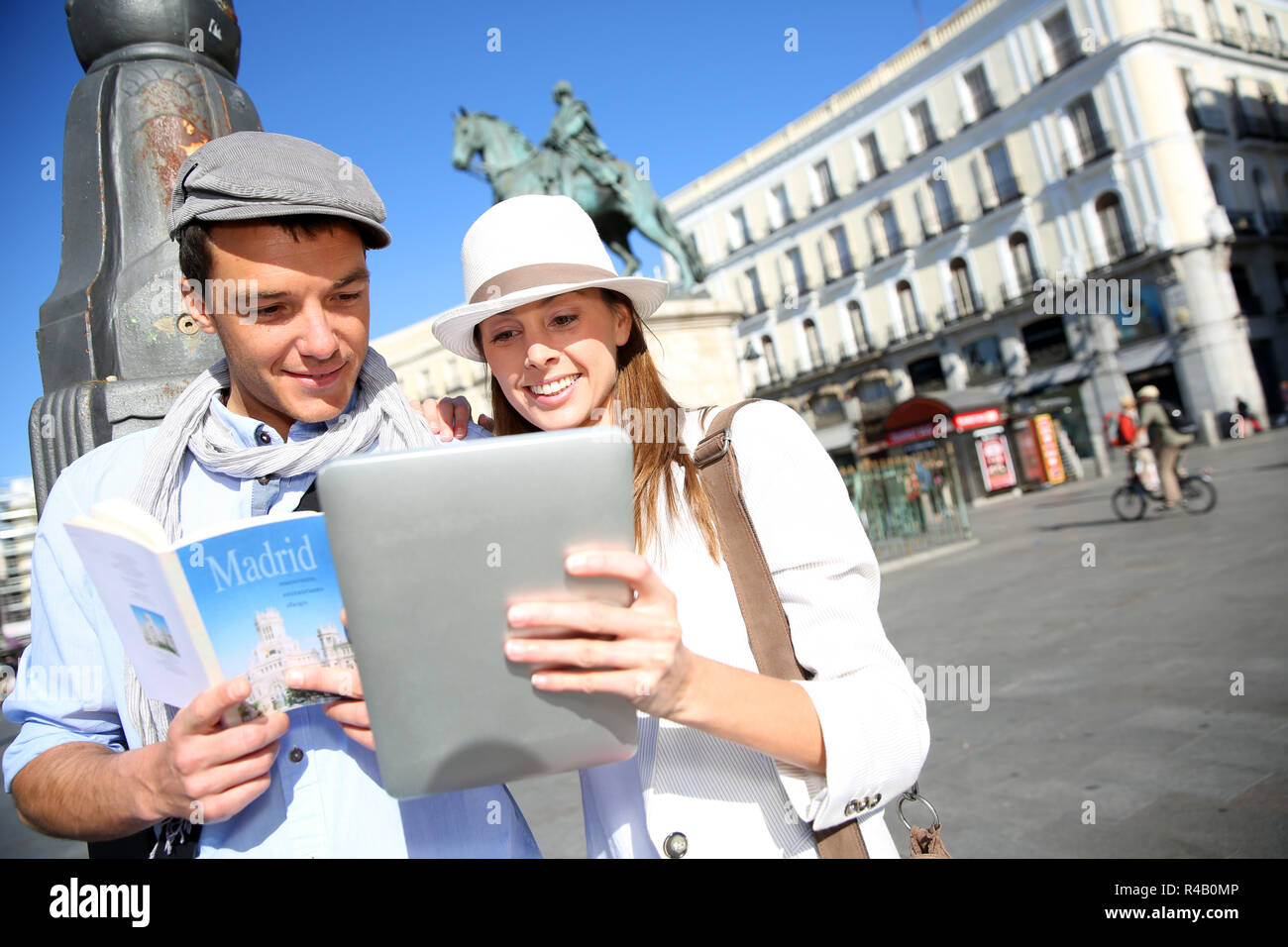 Visitors checking information hi-res stock photography and images - Alamy