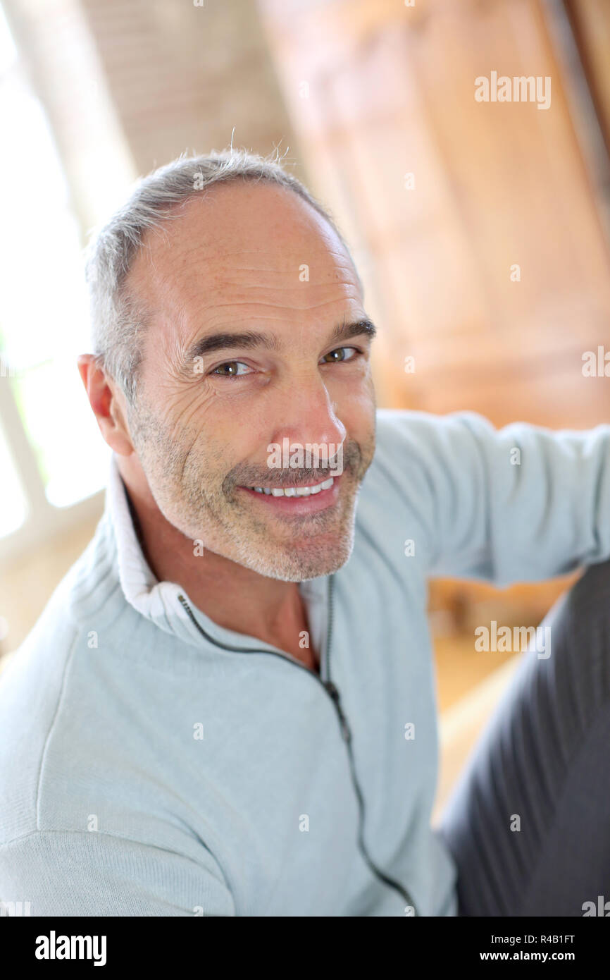 Portrait of 50-year-old attractive man Stock Photo - Alamy
