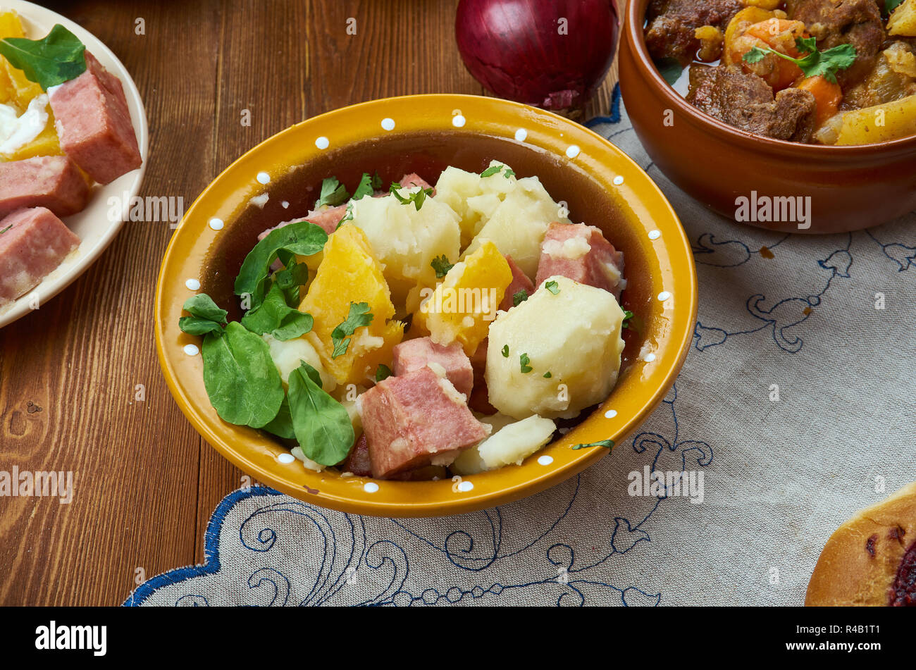 Siskonmakkara, Finnish fresh sausage made of pork, cooked before ...