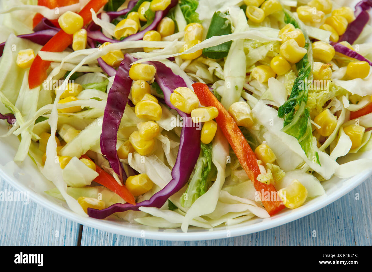 Mexican Coleslaw, Spicy Mexican Cabbage Slaw Stock Photo - Alamy