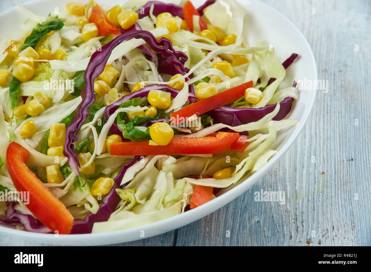 Mexican Coleslaw, Spicy Mexican Cabbage Slaw Stock Photo - Alamy