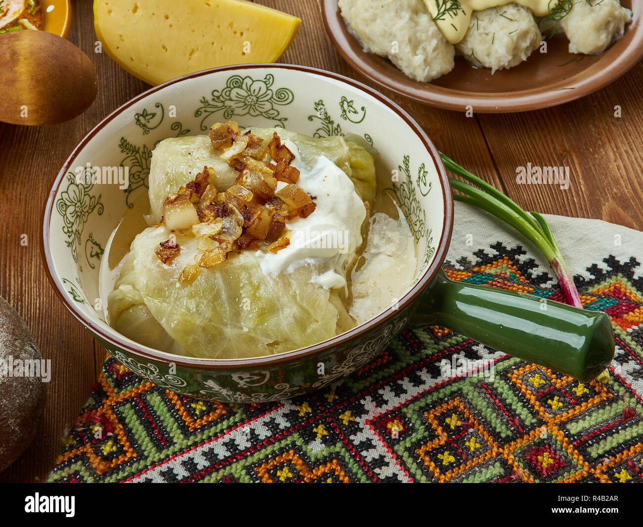 Balandeliai, Lithuanian cuisine, Baltic Traditional assorted dishes ...