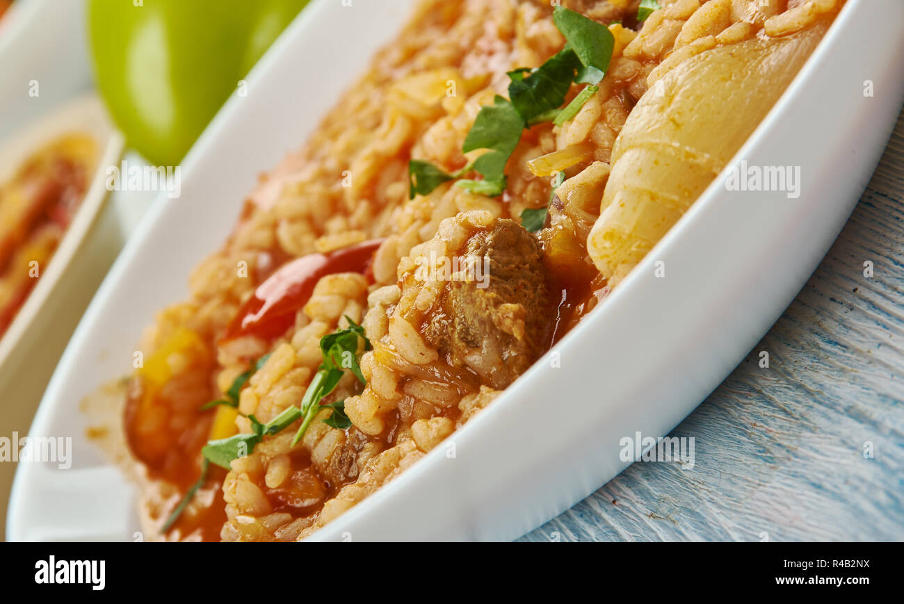 Bacskai, Rice Dish , Hungarian cuisine, Traditional assorted dishes ...