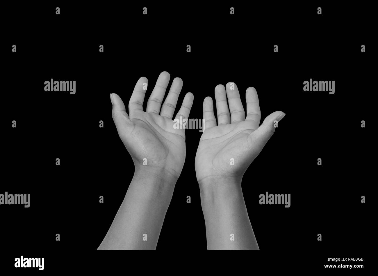 Black hands reaching up hi-res stock photography and images - Alamy