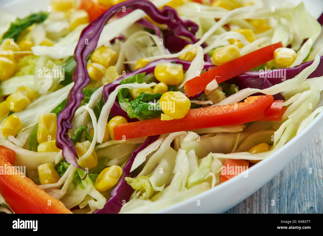 Mexican Coleslaw, Spicy Mexican Cabbage Slaw Stock Photo - Alamy