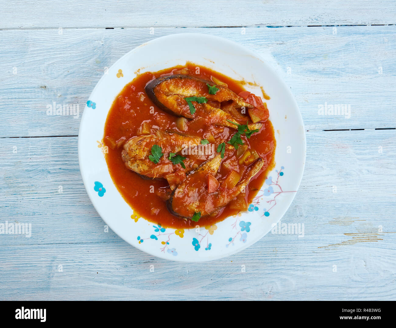 Machcha Besarou, fried fish marinated in turmeric and cooked in mustard ...
