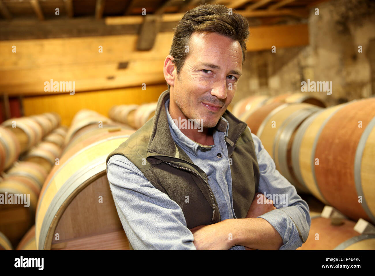 Portrait winemaker standing in hi-res stock photography and images - Alamy