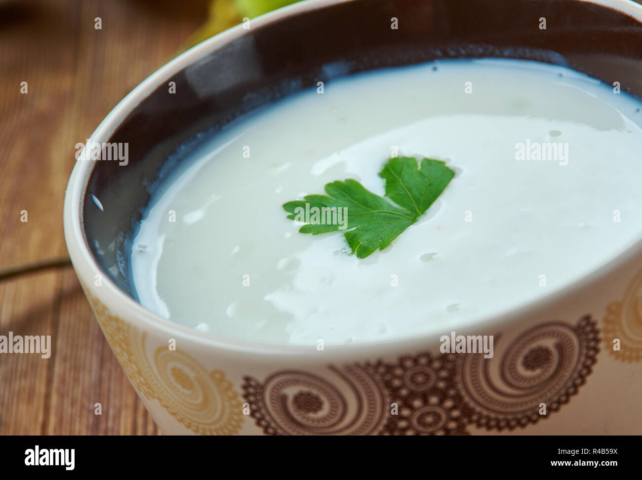 Tarak, fermented milk product Mongolian cuisine, Asia Traditional ...