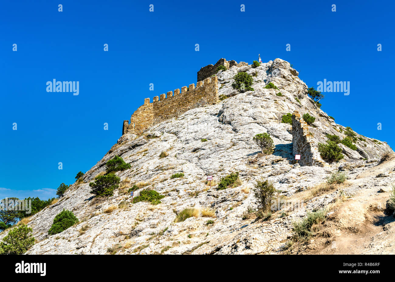 Ruins genoa fortress in hi-res stock photography and images - Alamy