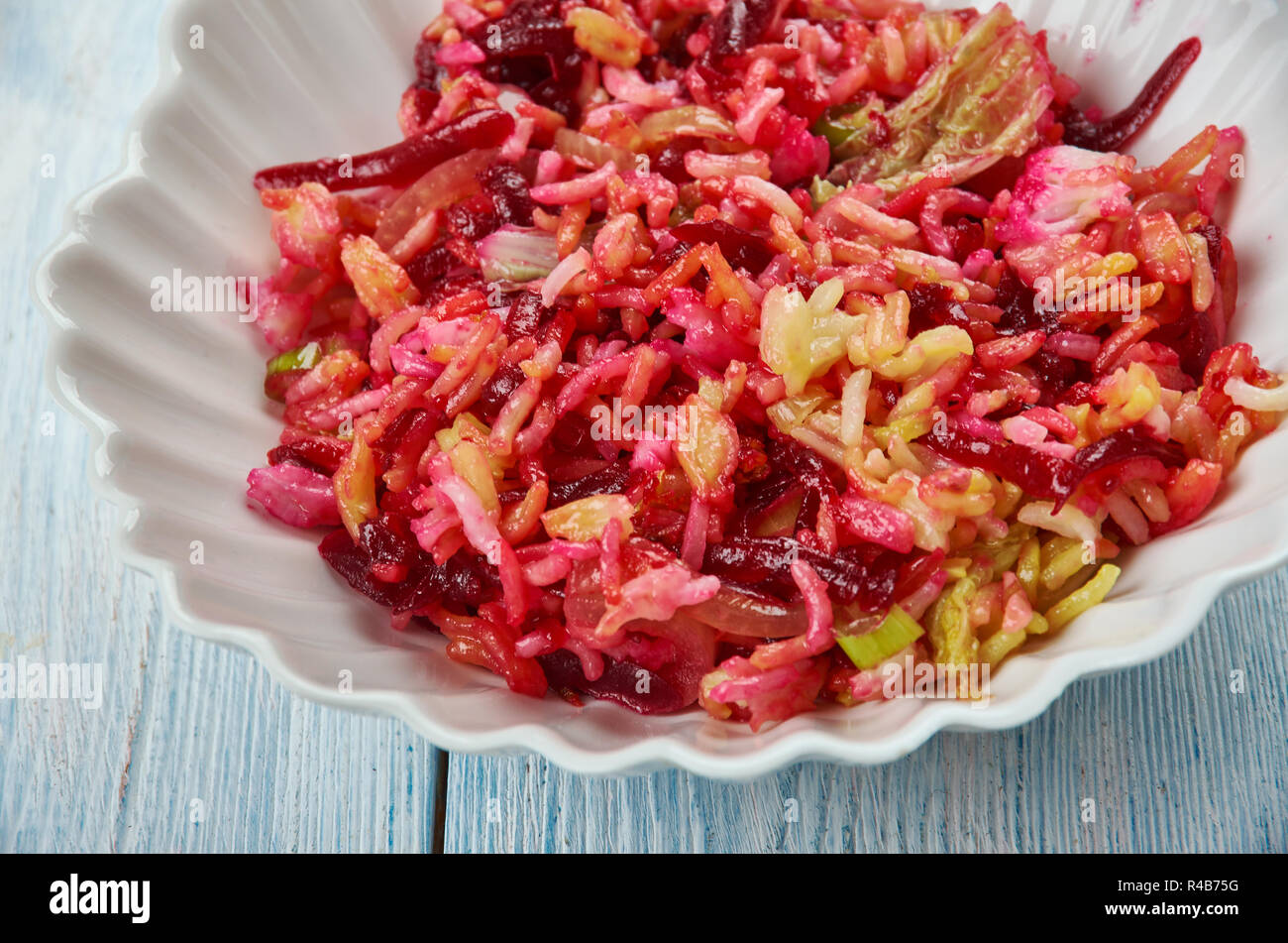 Pot Beetroot Pulao, Beetroot rice recipe made in pulao style Stock ...