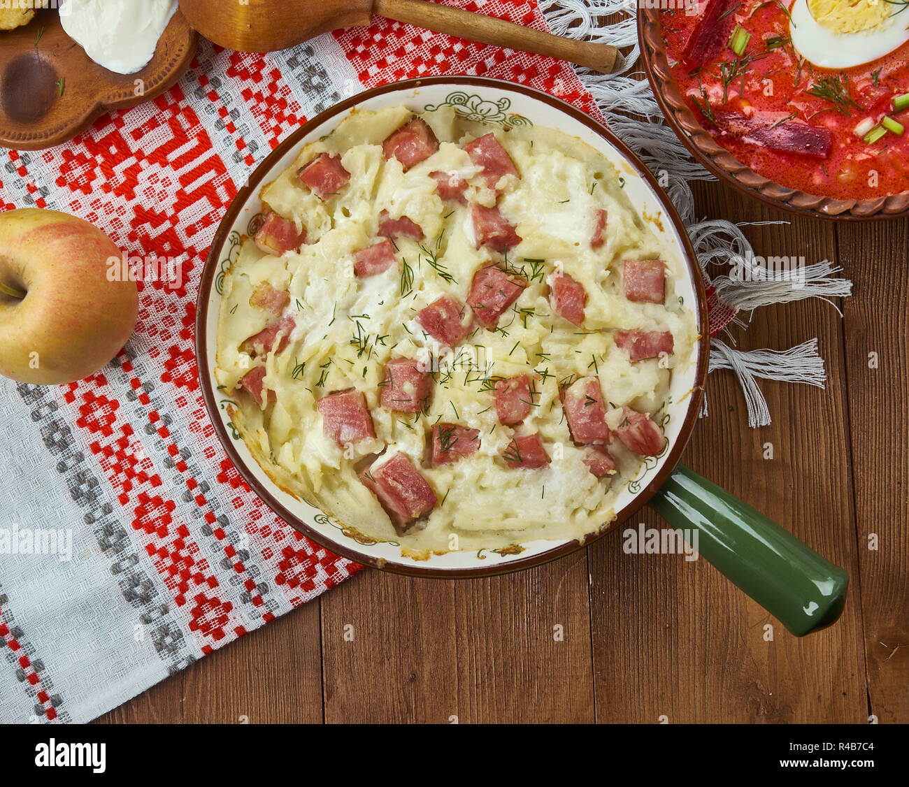 Belarusian Pork and Potato Pie , Belarusian cuisine, Traditional ...