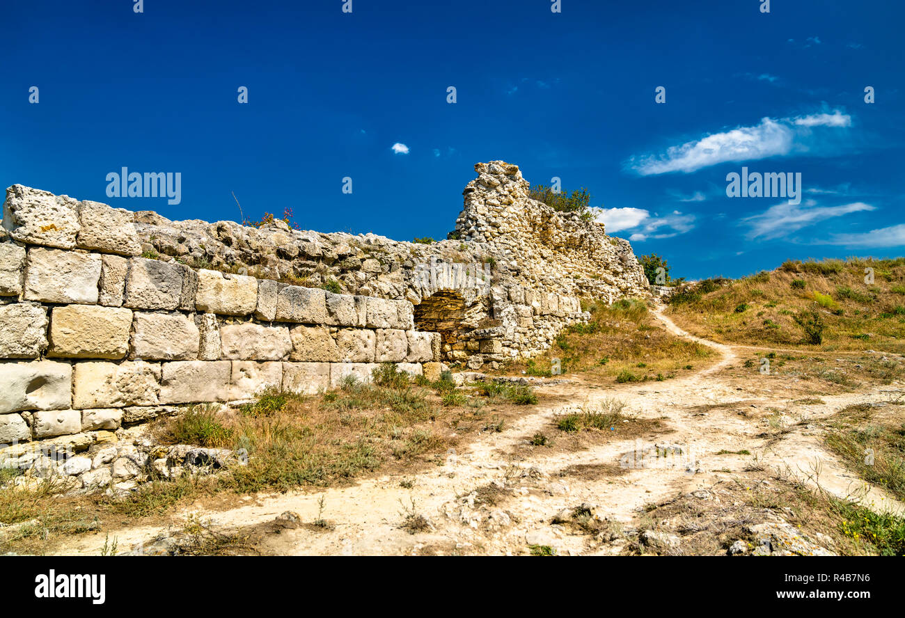 Ruins of Chersonesus, an ancient greek colony. Sevastopol, Crimea Stock ...