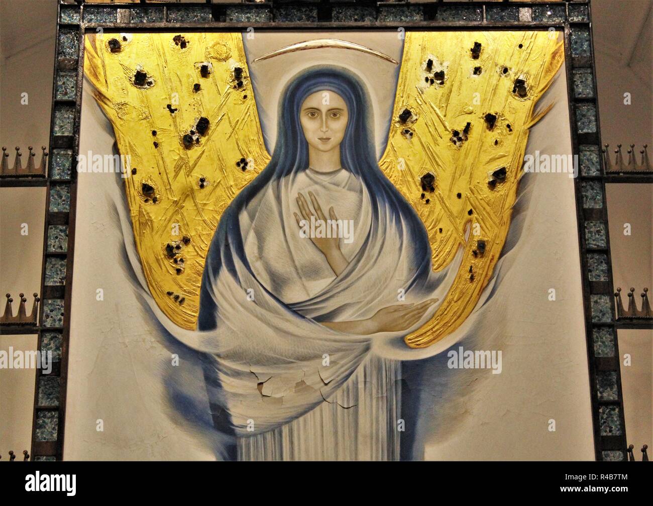 A painting by Philip Aziz in the Lady Chapel in Saint Peter's Cathedral ...