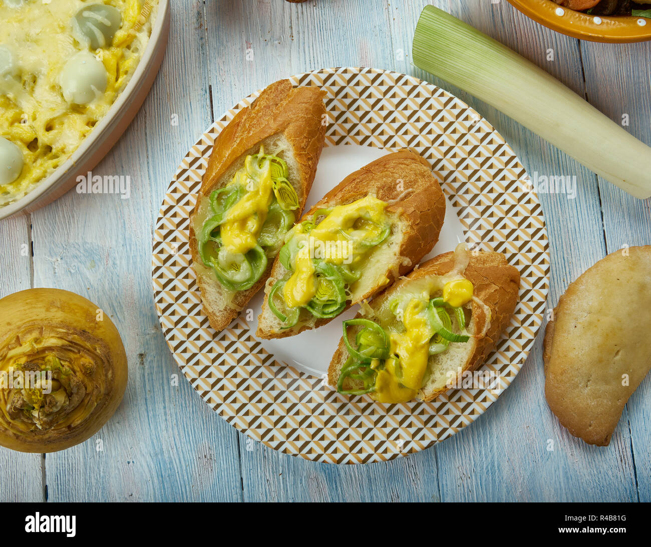 Welsh Leek and Cheese Rarebit, a classic Welsh recipe, Welsh, cuisine ...
