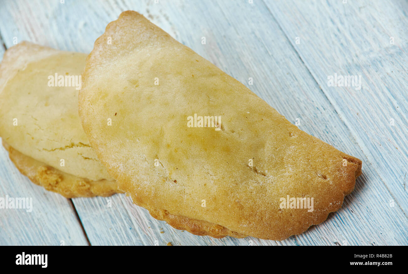 Welsh Oggie, Welsh, cuisine, traditional Cornish pasty using Welsh lamb ...
